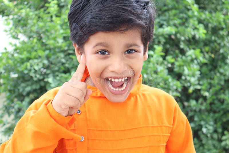 A Kid with a Expression - Yes You Got it Stock Image - Image of head ...