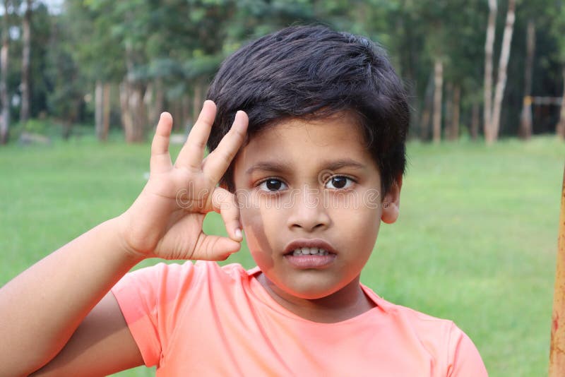 A Kid with a Expression - Thinking Stock Photo - Image of play, male ...