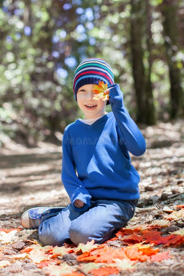 Kid at fall stock photo. Image of natural, lifestyle - 43320908