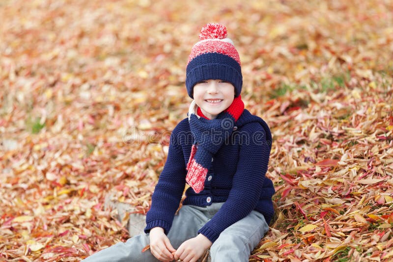 Kid at fall stock image. Image of cold, happiness, cool - 59746835