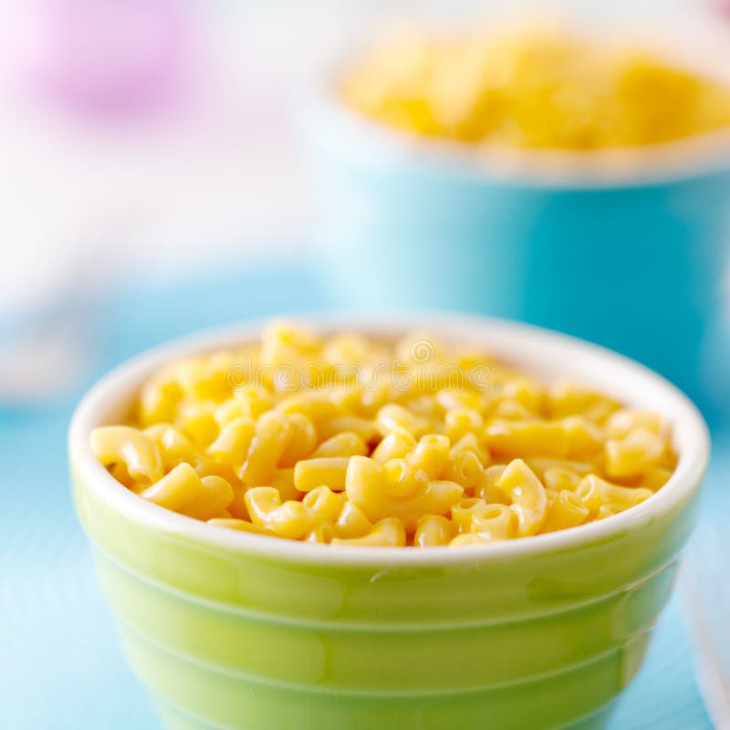 Kid Food - Macaroni and Cheese Stock Image - Image of maccheese, meal ...