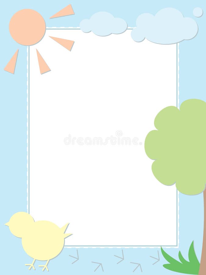 Kids frame stock vector. Illustration of draw, cheerful - 31219942