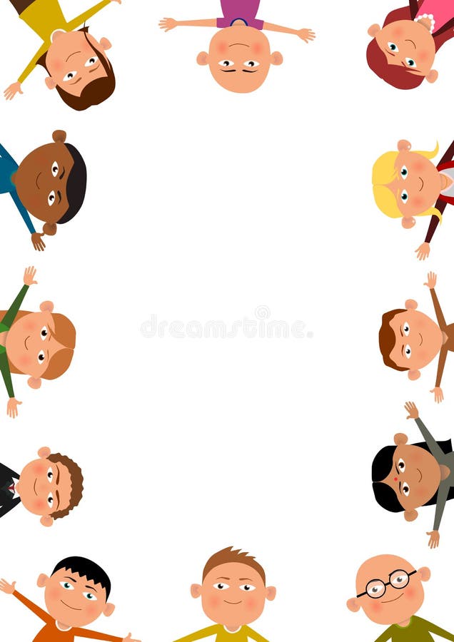 People frame stock illustration. Illustration of border - 19149313