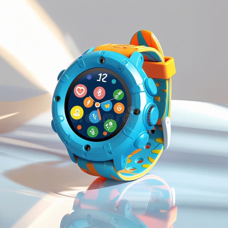 Kid-Friendly Smartwatch with Bright Colors and Fun Interactive ...