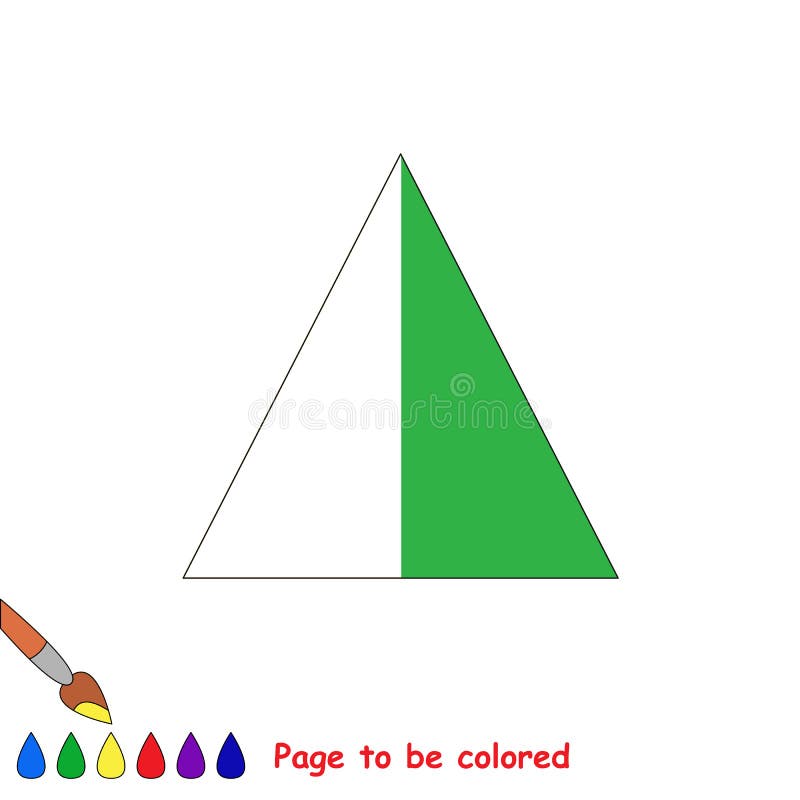 Kid Game To Be Colored by Example Half. Stock Vector - Illustration of ...