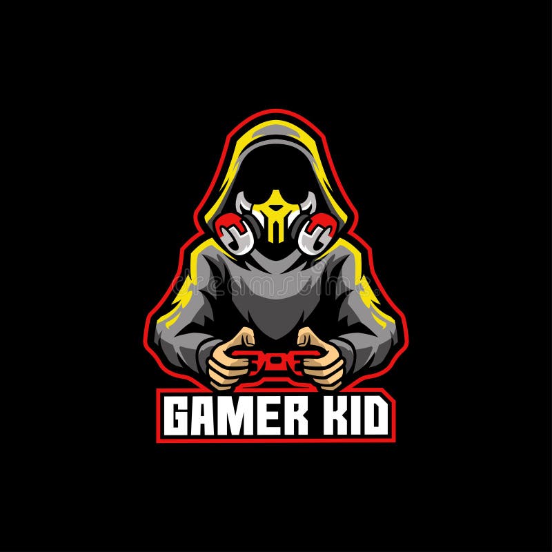 Kid Gamer Console Joystick Video Game Game Pad Stock Illustration ...