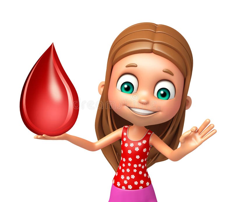 Girl with Blood on Her Face Stock Illustration - Illustration of icon ...