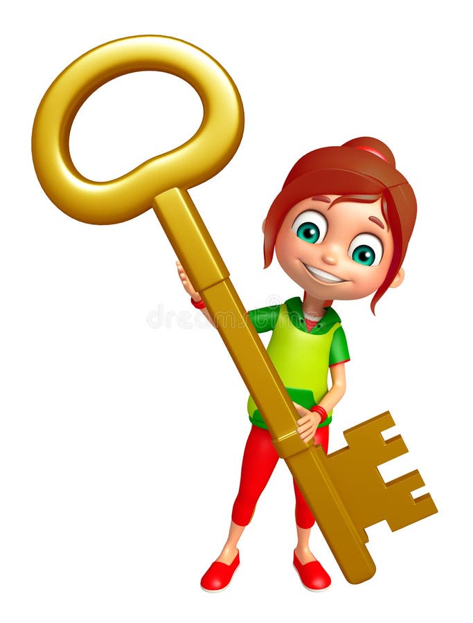 Kid Girl Key Stock Illustrations – 368 Kid Girl Key Stock Illustrations ...