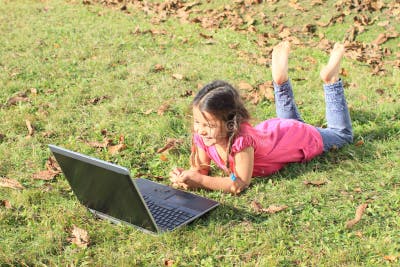 1,750 Barefoot Girl Computer Stock Photos - Free & Royalty-Free Stock ...