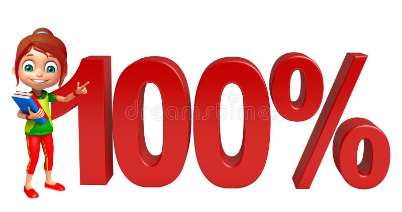 Kid Girl 100 Sign Book Stock Illustrations – 25 Kid Girl 100 Sign Book ...