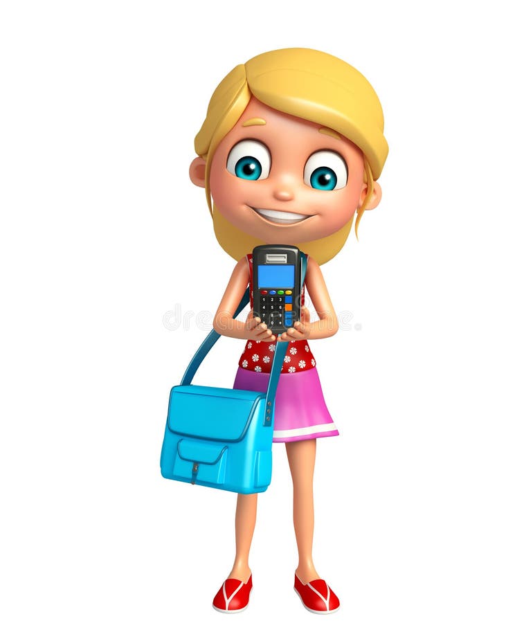 Kid boy with swap machine stock illustration. Illustration of school ...