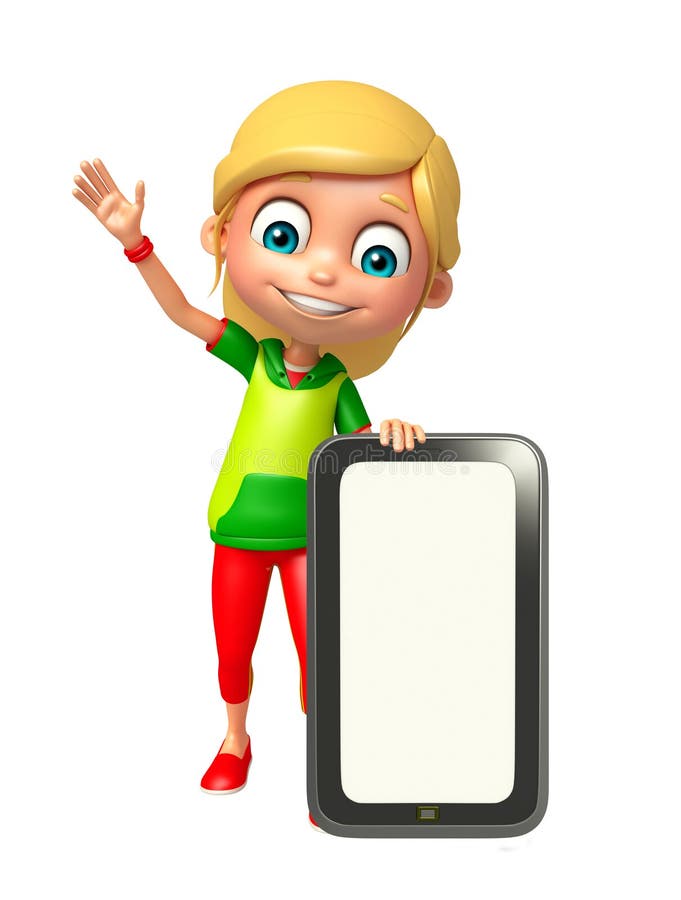 Kid Girl Tab Stock Illustrations – 110 Kid Girl Tab Stock Illustrations ...