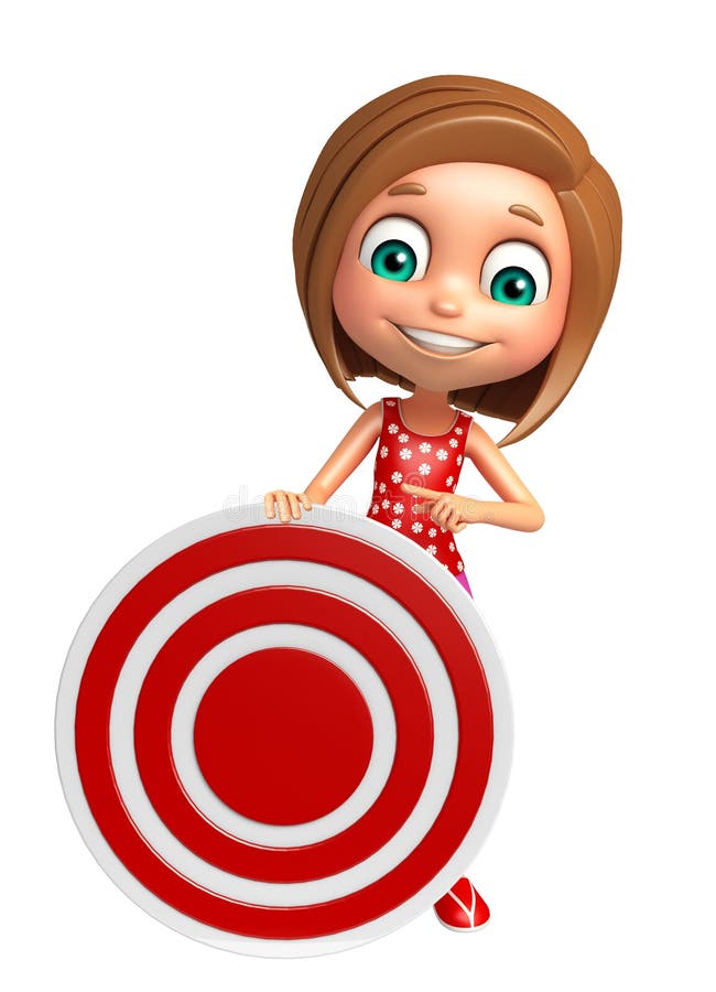 Kid Girl Target Sign Stock Illustrations – 58 Kid Girl Target Sign ...
