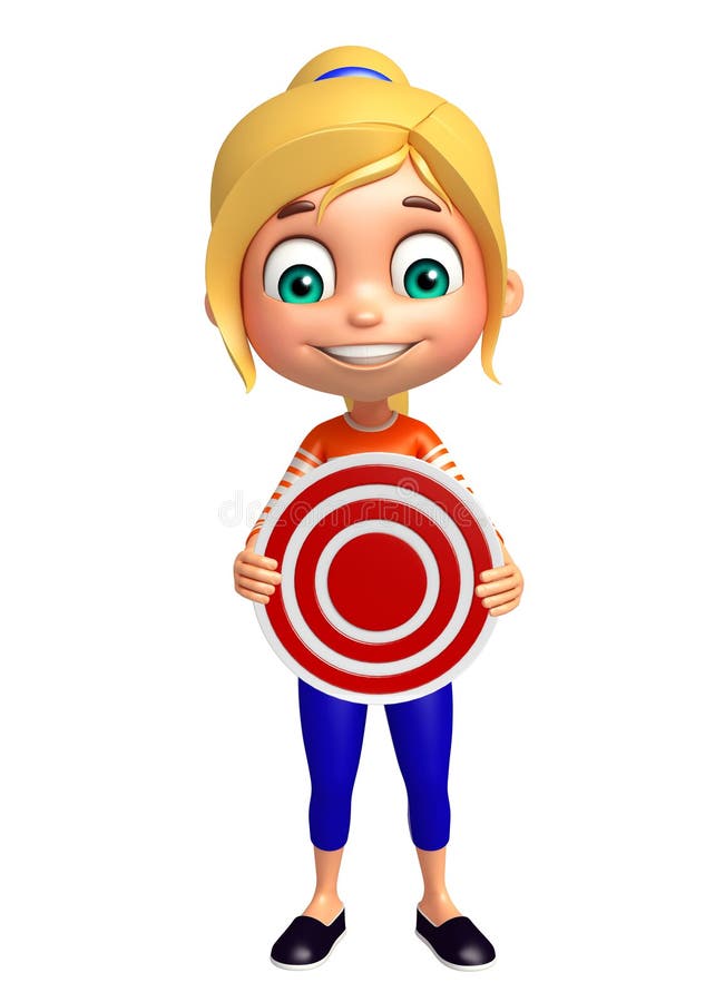 Kid Girl Target Sign Stock Illustrations – 58 Kid Girl Target Sign ...