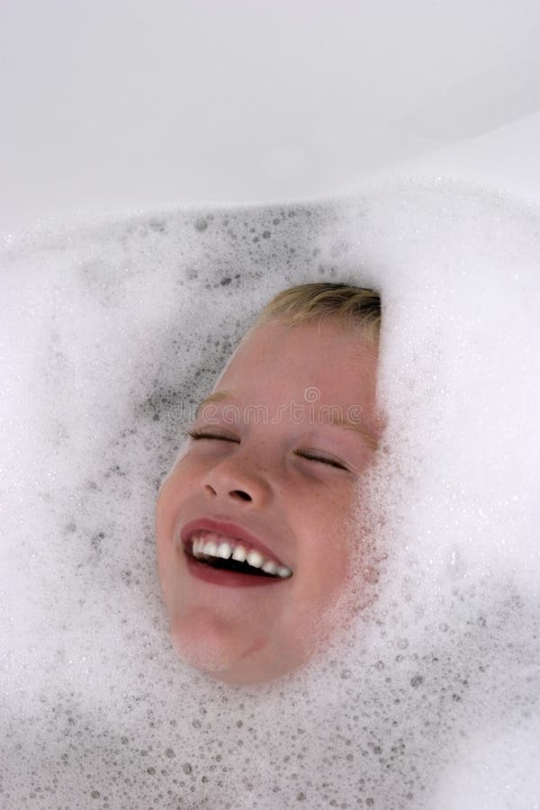 Kid Having Fun in the Bath stock image. Image of enjoyable - 201039