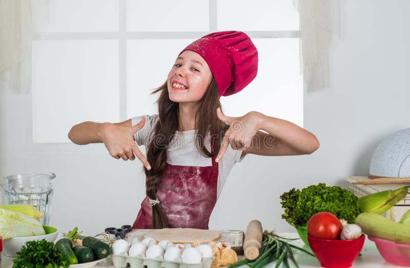 Kid Having Fun while Cooking, Happiness Stock Image - Image of little ...