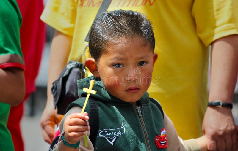 Kid Holds a Straw Rood in a Religious Ceremony Editorial Image - Image ...