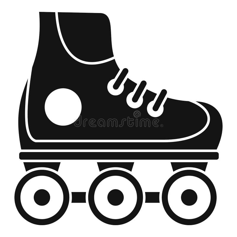 Kid Inline Skates Icon, Simple Style Stock Vector - Illustration of ...