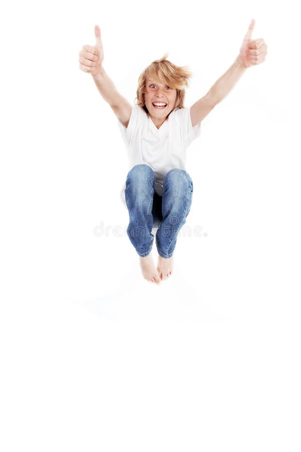 Kid jumping stock image. Image of winner, jumping, background - 13922153