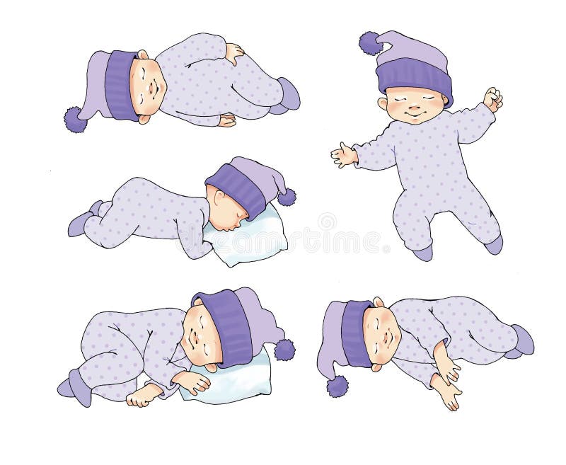 Kid Kids Sleep Sleeping Posture Stock Illustrations – 13 Kid Kids Sleep ...