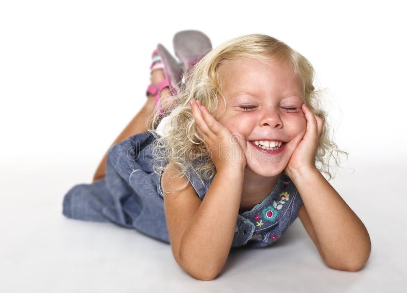 Kid lay down on white stock photo. Image of brother, couple - 15368496