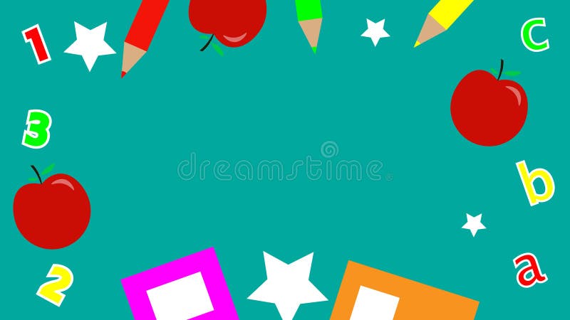 Kid Learning Fun Education Template Stock Vector - Illustration of kids ...