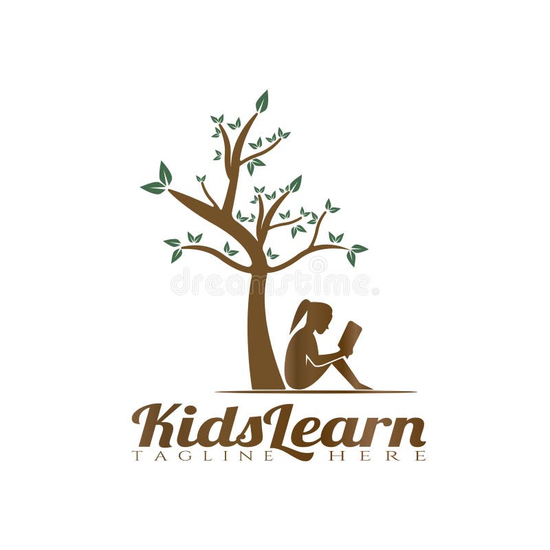 Kid Learning Logo Template,Children Learning Icon Design Stock Vector ...