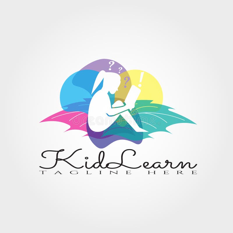 Kid Learning Logo Template,Children Learning Icon Design Stock ...