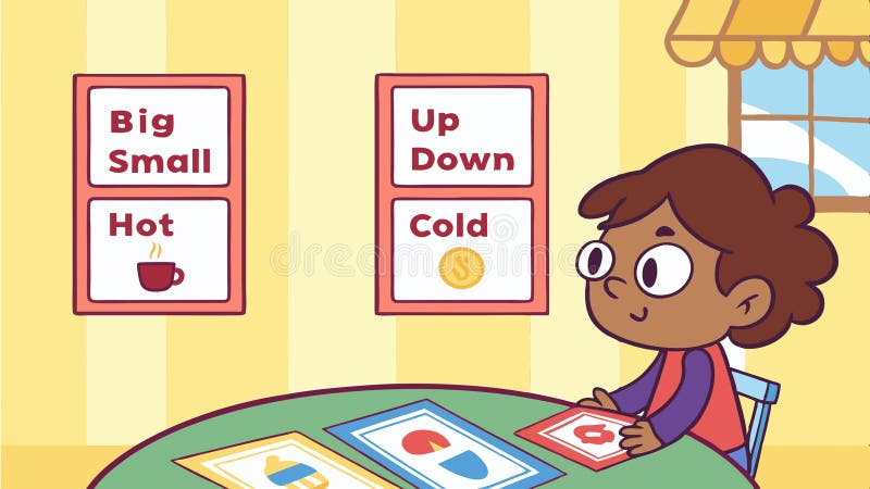 Kid Learning Up and Down, Classroom Education, Direction Study, Spatial ...