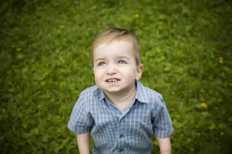 Kid Looking on the Sky stock image. Image of lifestyle - 5517821