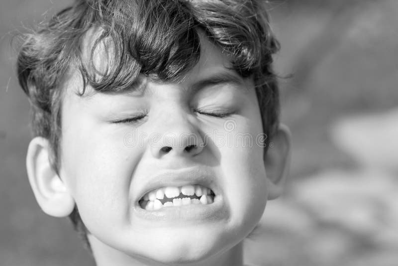 Kid Making Strange Facial Expressions Stock Image - Image of circles ...