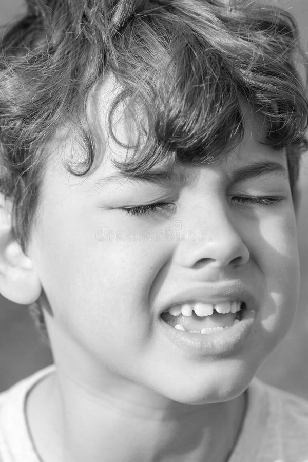 Kid Making Strange Facial Expressions Stock Photo - Image of crazy ...