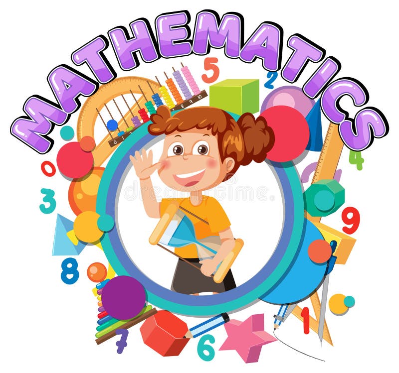 Kid with Math Element Banner Stock Vector - Illustration of learn ...