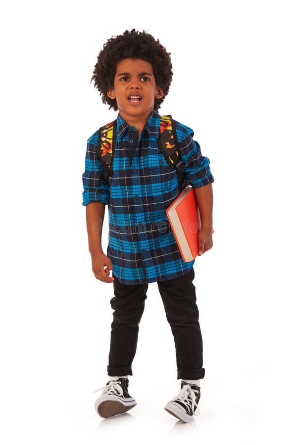 Kid Not so Happy To Go To School Stock Photo - Image of child ...