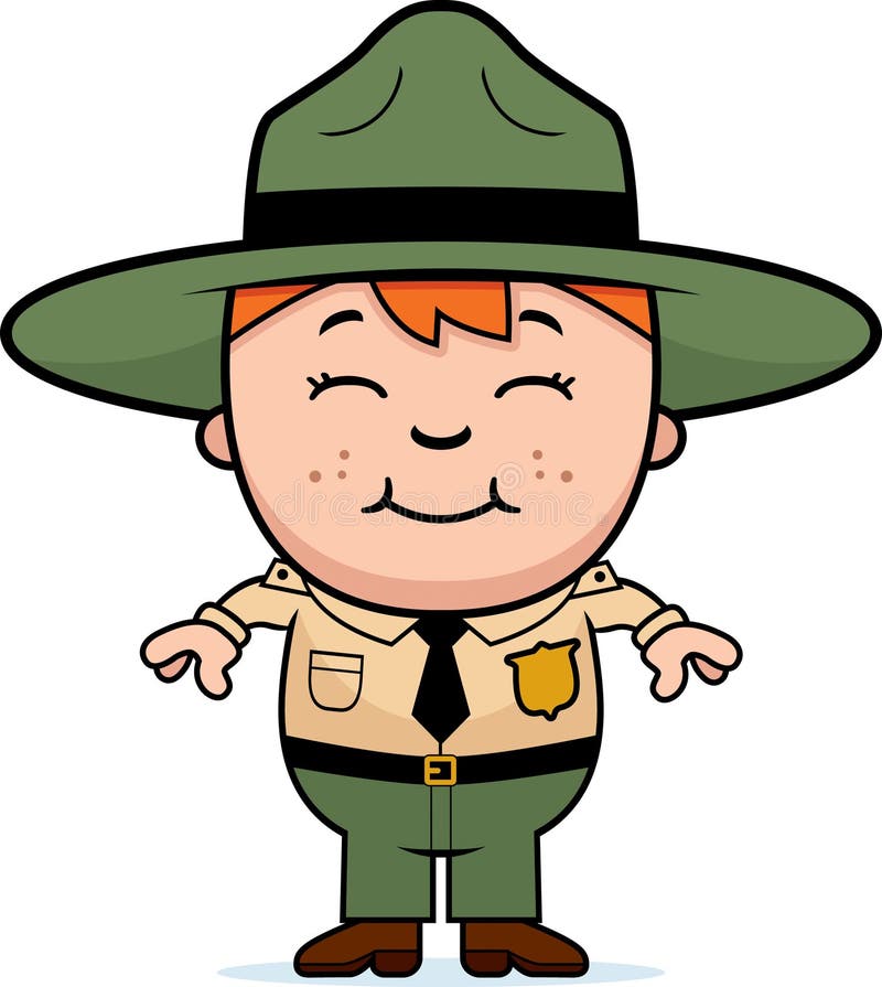 Kid Park Ranger stock vector. Illustration of happy, smiling - 13594497