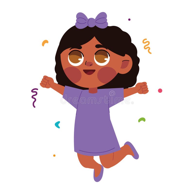 Kid in party celebrating stock vector. Illustration of design - 353655379