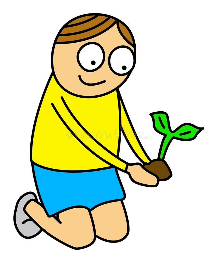 Kid Planting Stock Illustrations – 543 Kid Planting Stock Illustrations ...