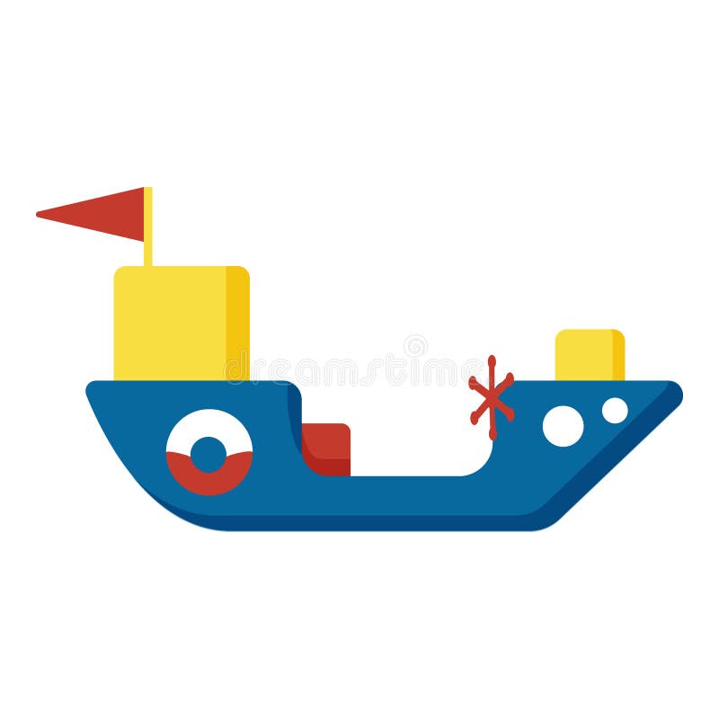 Kid Play Ship Icon Cartoon Vector. Ground Equipment Stock Vector ...