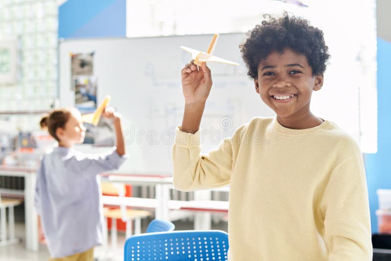 Schoolboy Attending Aeromodeling Class Stock Photo - Image of student ...