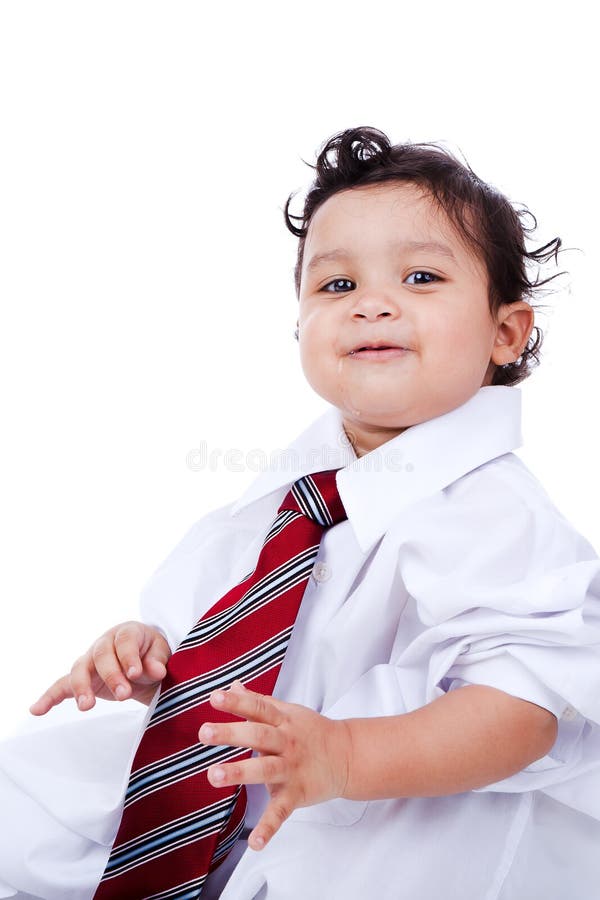 Toddler with Laptop and Phone Stock Image - Image of reaches, female ...