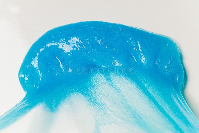 Kid Playing Hand Made Toy Called Slime Alien Drool Shell Mussel. Stock ...