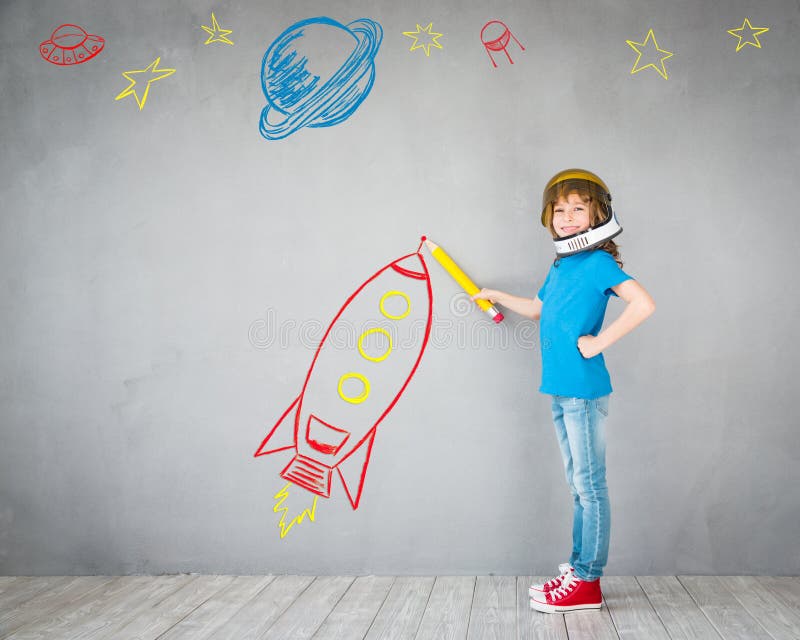 Kid Playing with Jet Pack at Home Stock Photo - Image of inspiration ...