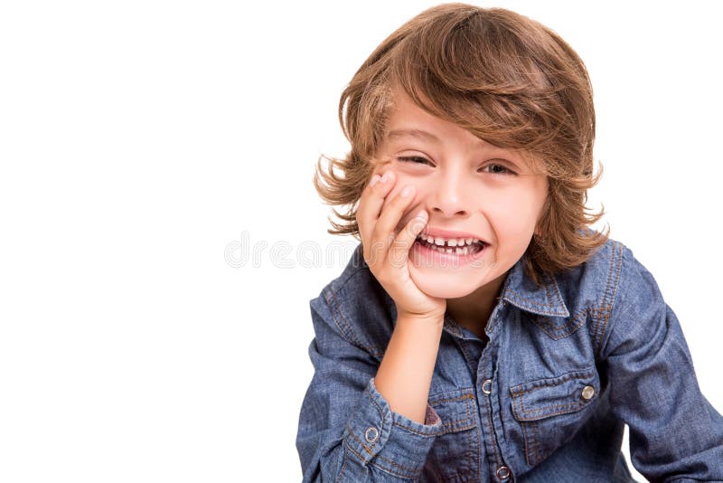 Kid posing for camera stock image. Image of adorable - 43812085