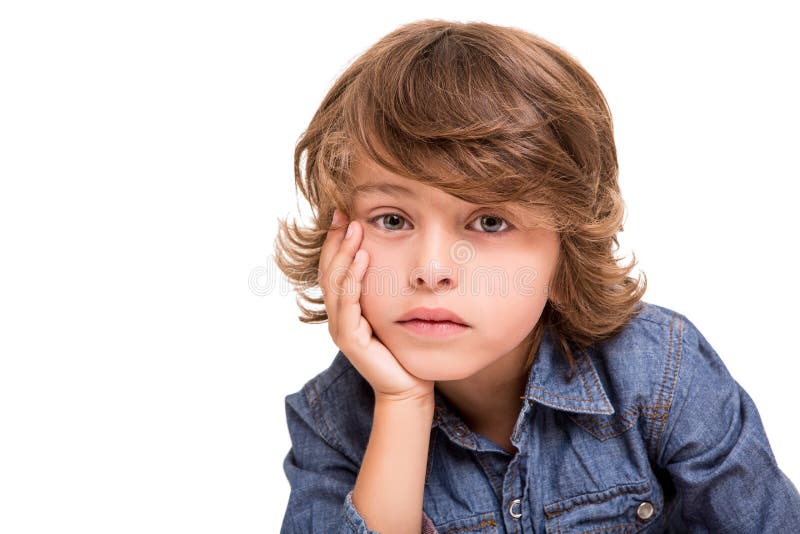 Kid posing for camera stock photo. Image of portrait - 43812100