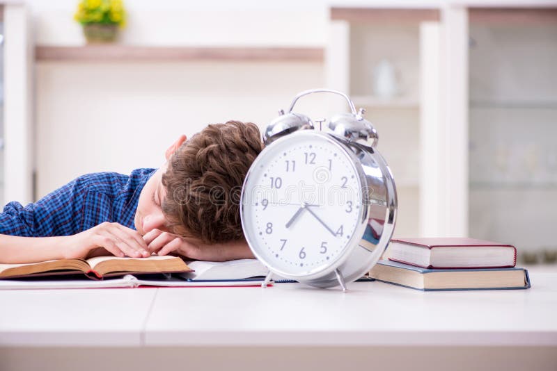 Kid Preparing for School at Home Stock Photo - Image of exam, childhood ...