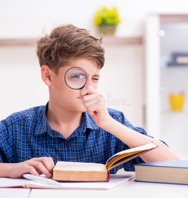 Kid Preparing for School at Home Stock Photo - Image of little, primary ...