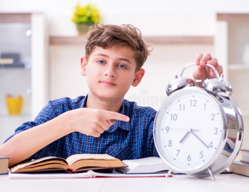 Kid Preparing for School at Home Stock Image - Image of preparing ...