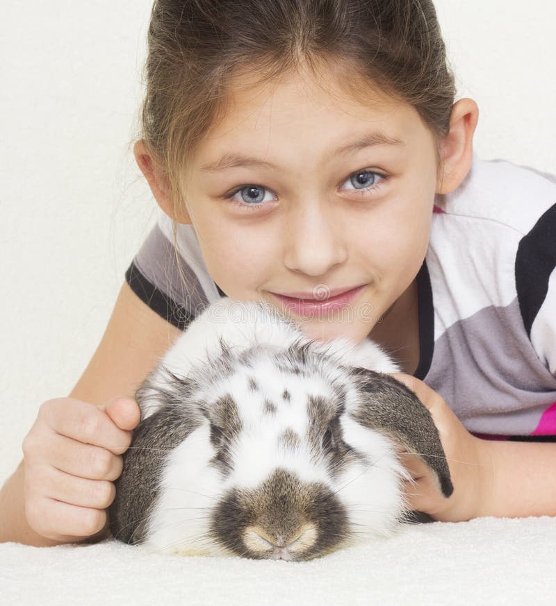 Rabbit lop-eared sheep stock image. Image of cute, beauty - 34107929