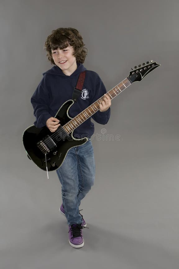 Kid rocker stock image. Image of band, playing, isolated - 13772853