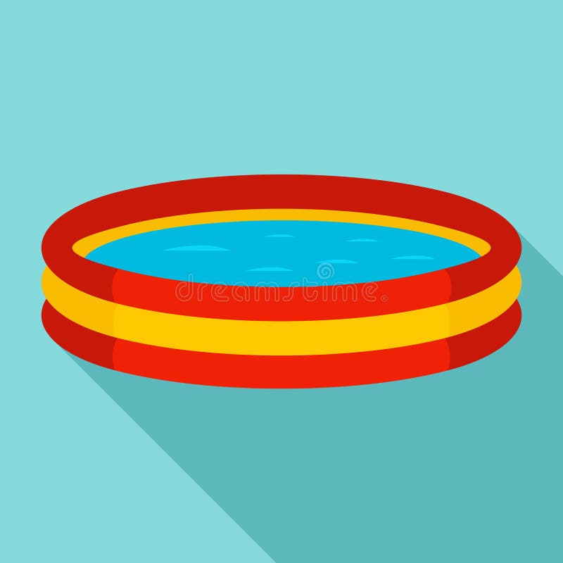 Round Pool Float Flat Design Stock Illustrations – 146 Round Pool Float ...
